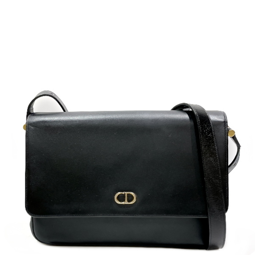 Christian Dior Cd Logo Shoulder Bag Black - Gem